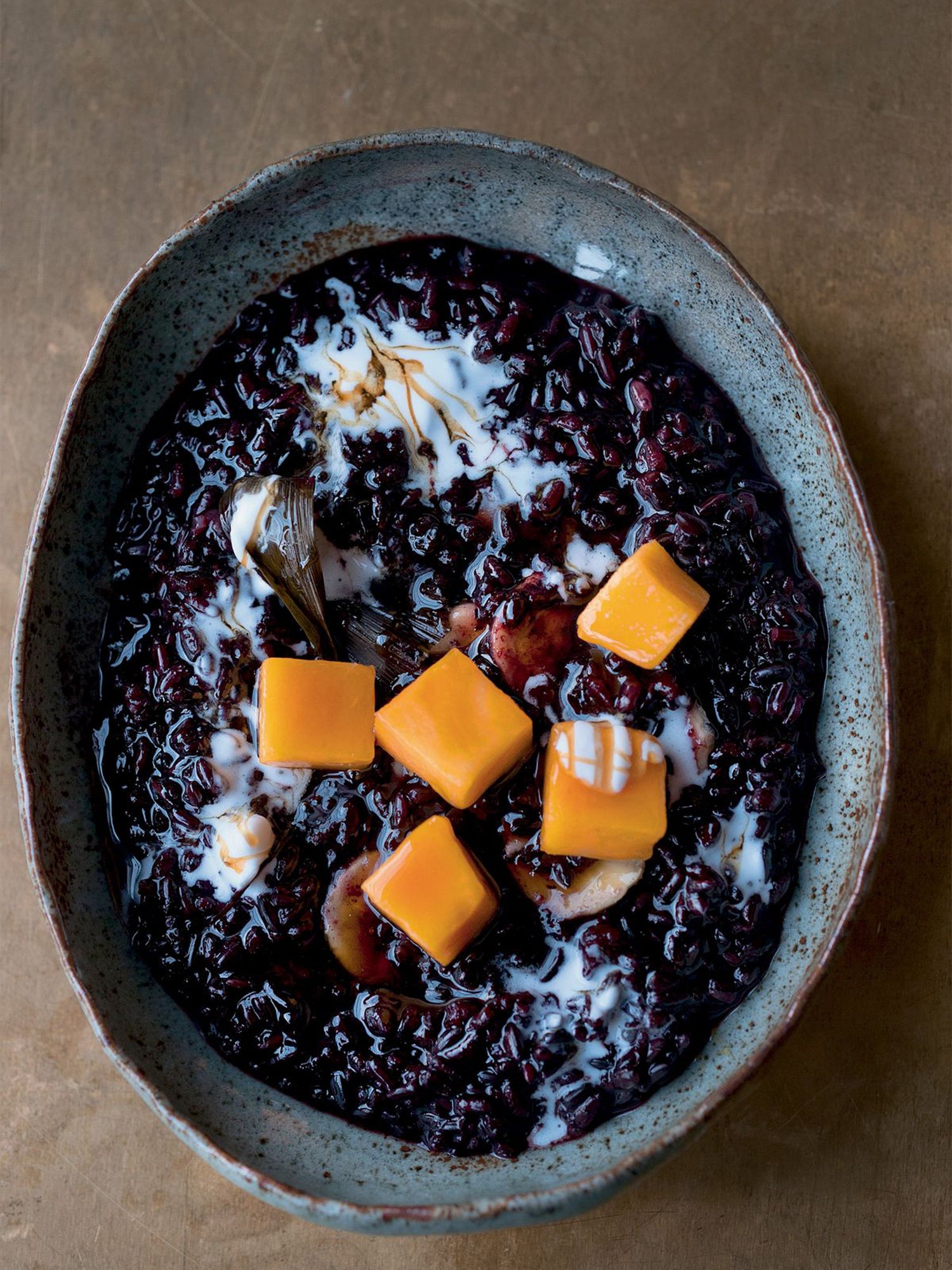Black rice with mango and coconut cream | Ottolenghi Recipes