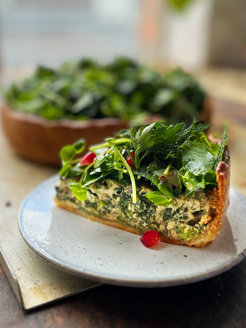 Coronation quiche with jewelled salsa | Ottolenghi Recipes