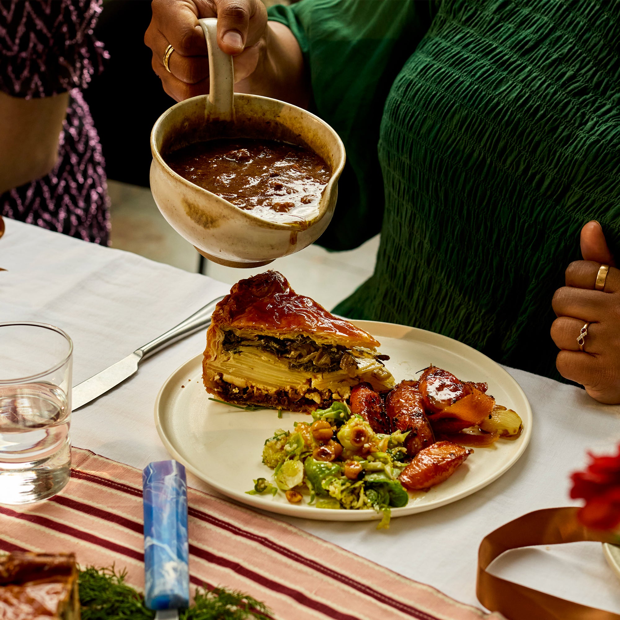 Chestnut and mushroom gravy with date molasses | Ottolenghi Recipes