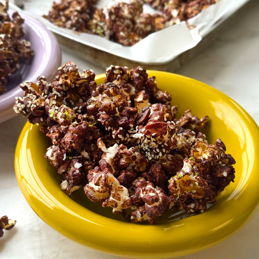 Chipotle chocolate popcorn bites | Ottolenghi Recipes