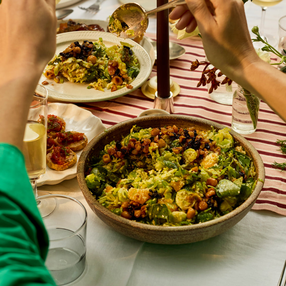 Brussels sprouts slaw with baharat hazelnut dressing | Ottolenghi