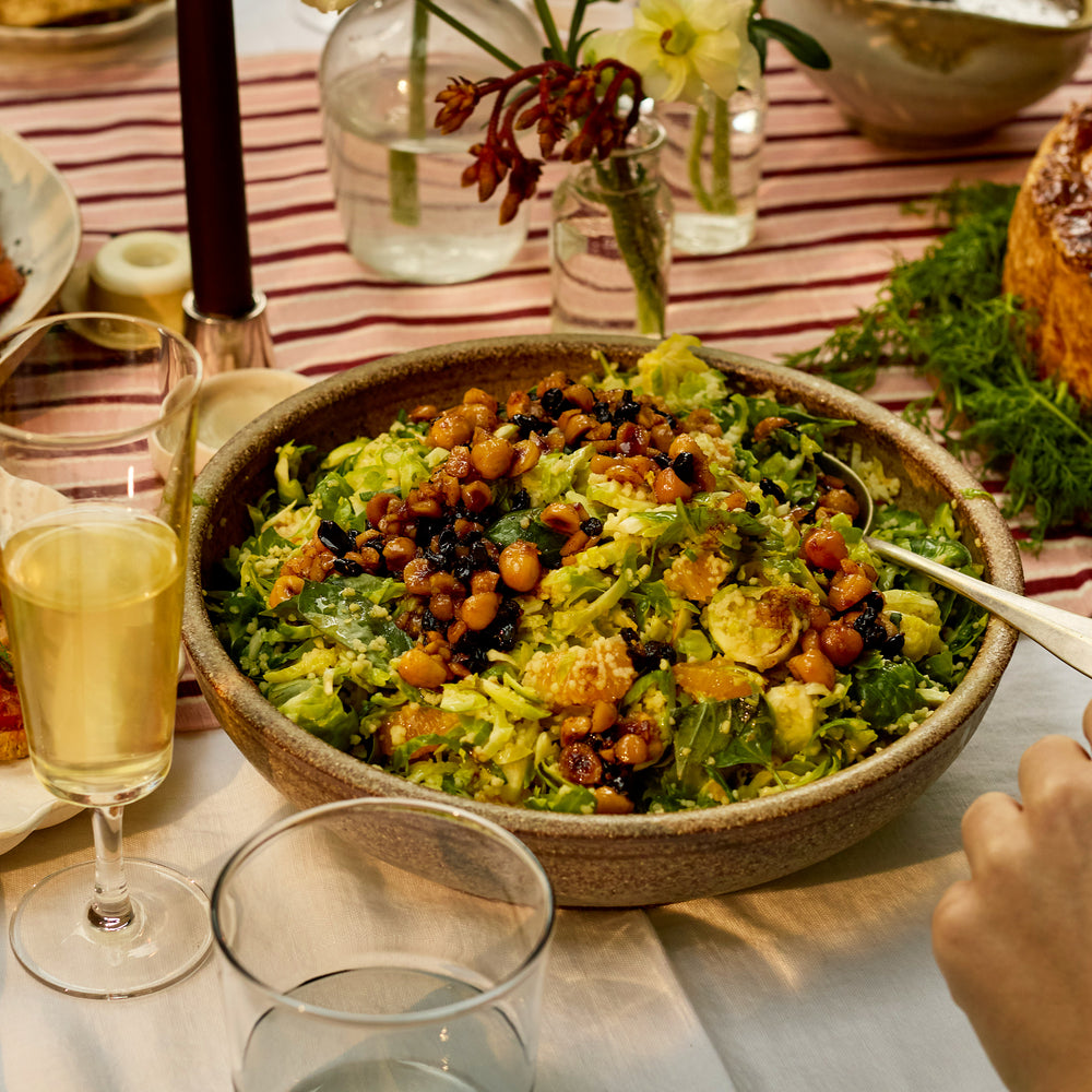 Brussels sprouts slaw with baharat hazelnut dressing | Ottolenghi
